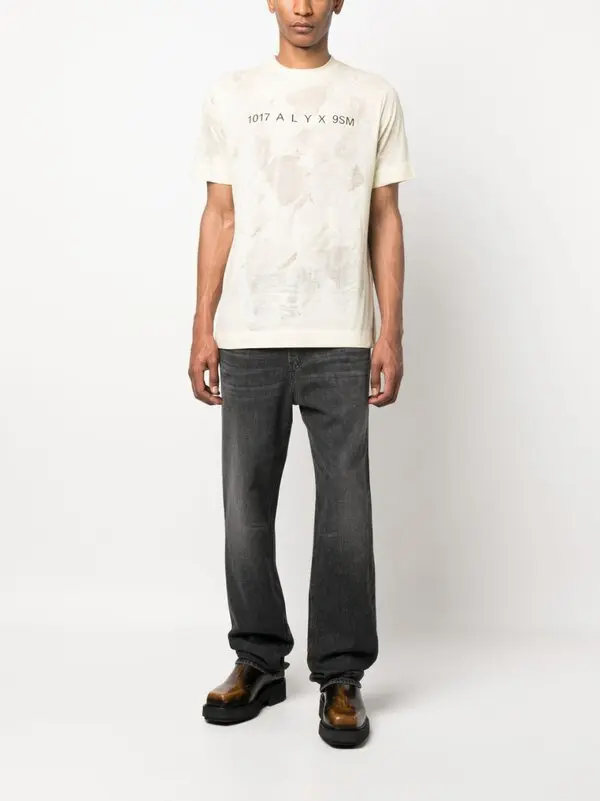 1017 Alyx 9sm Logo-print T-shirt - Neutrals