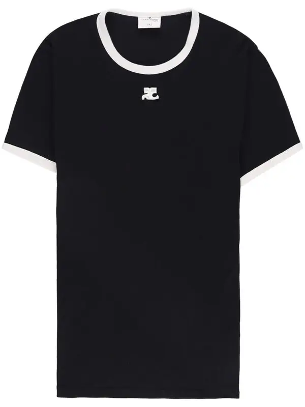 COURREGES Bumpy Contrast T-shirt
