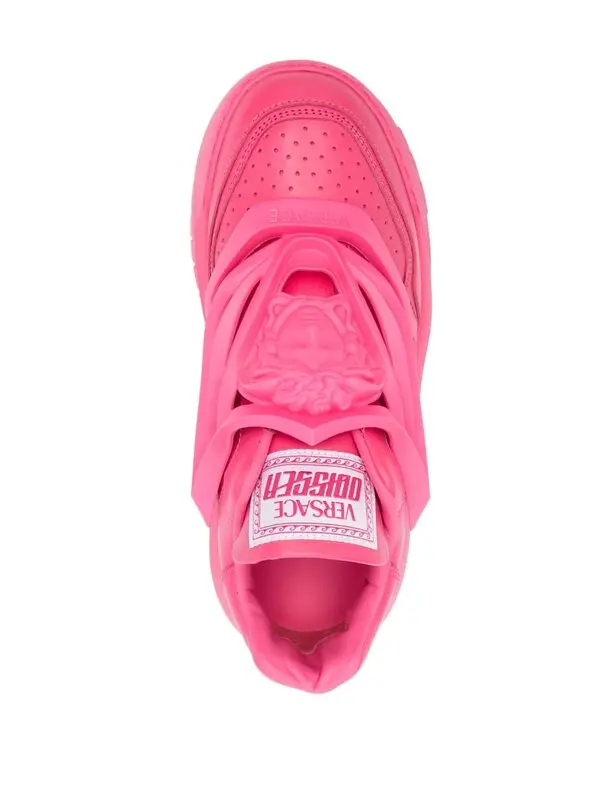 Versace Odissea Chunky-Sole Sneakers - Pink | Editorialist