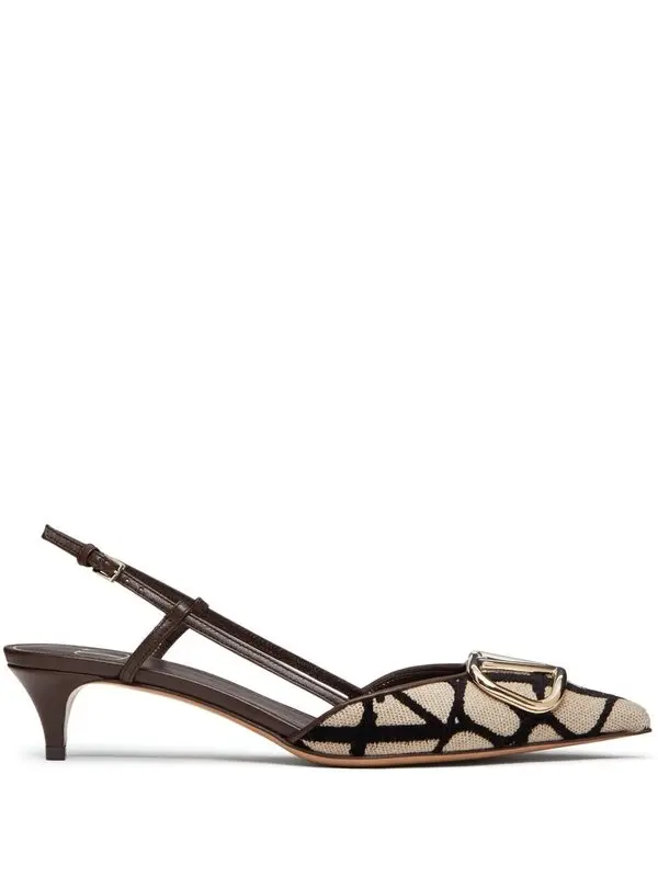 Valentino Garavani 40mm Vlogo Signature Slingback Pumps