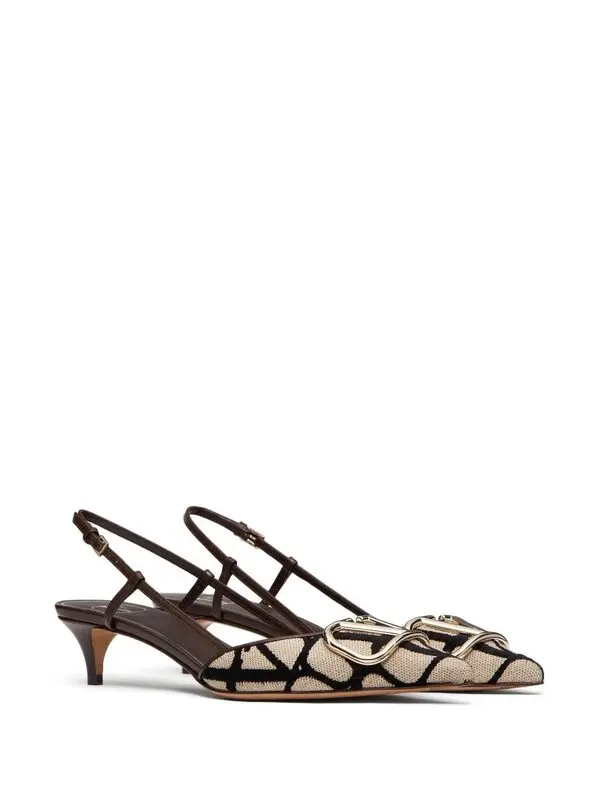 Valentino Garavani 40mm Vlogo Signature Slingback Pumps