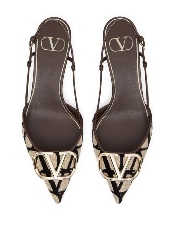 Valentino Garavani 40mm Vlogo Signature Slingback Pumps