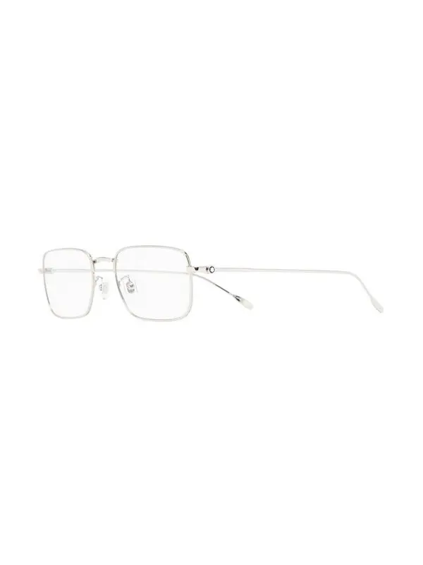 Montblanc Square-frame Optical Glasses With Engraved Detail