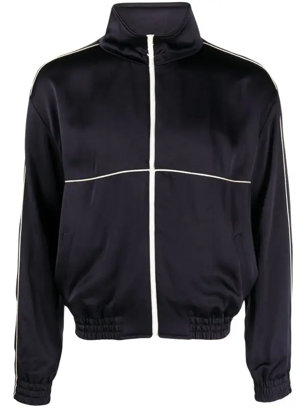 Saint Laurent Zipped-up Bomber Jacket - Blue