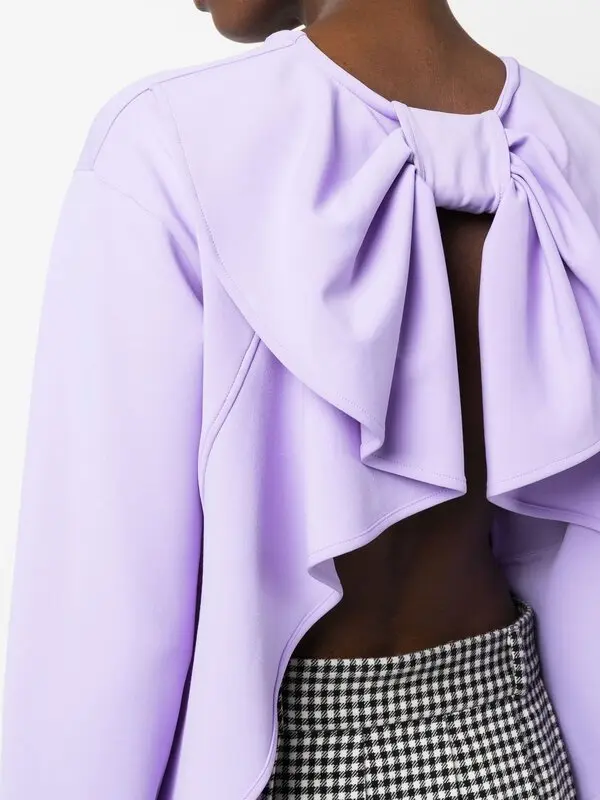 Viktor & Rolf Bow-back Long Sleeves Cotton T-shirt