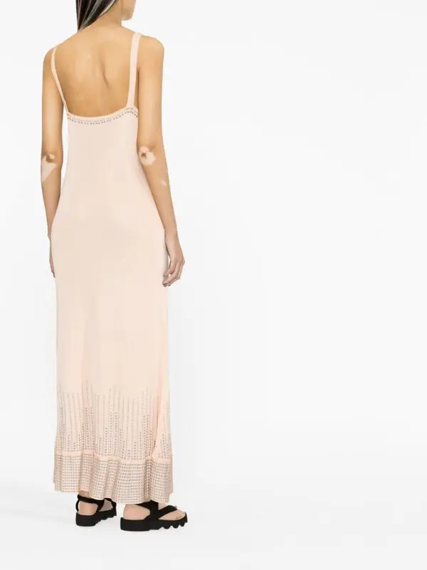 Rabanne Studded Knitted Midi Dress