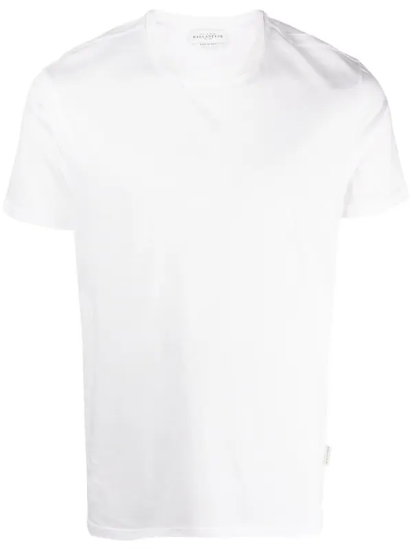 BALLANTYNE Round Neck Cotton T-shirt - White