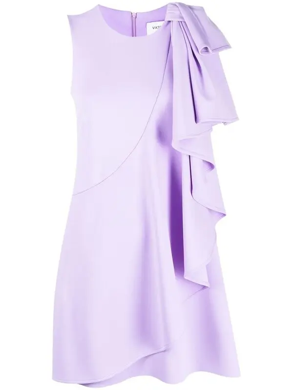 Viktor & Rolf Bow Volant Mini Dress