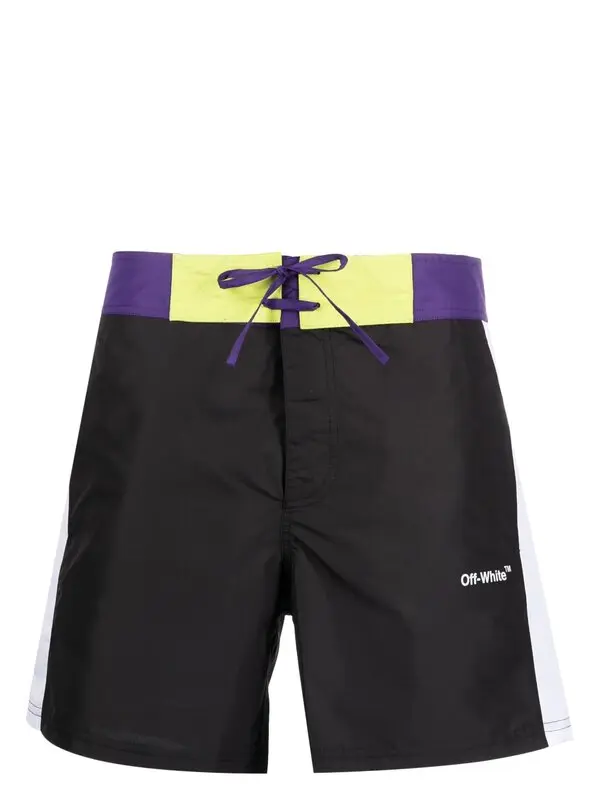 Off-White Arrows-print Swim Shorts
