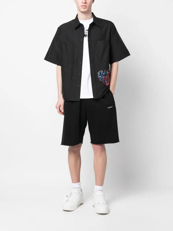Off-White Embroidered-design Short-sleeve Shirt