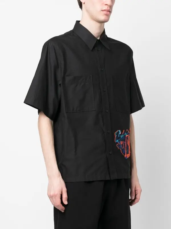 Off-White Embroidered-design Short-sleeve Shirt