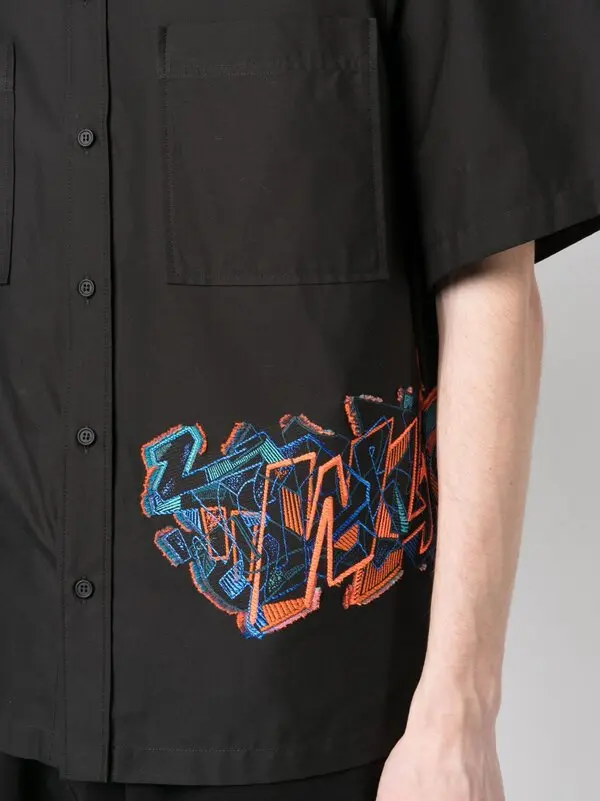 Off-White Embroidered-design Short-sleeve Shirt