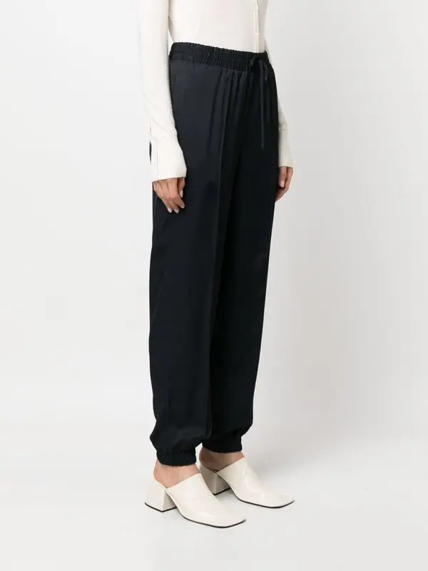 JIL SANDER Drawstring Tapered Trousers - Blue