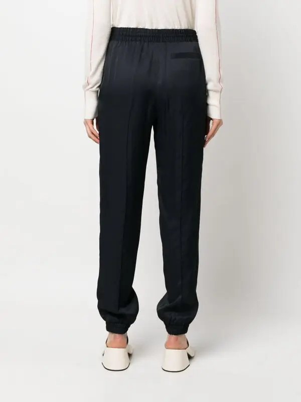 JIL SANDER Drawstring Tapered Trousers - Blue