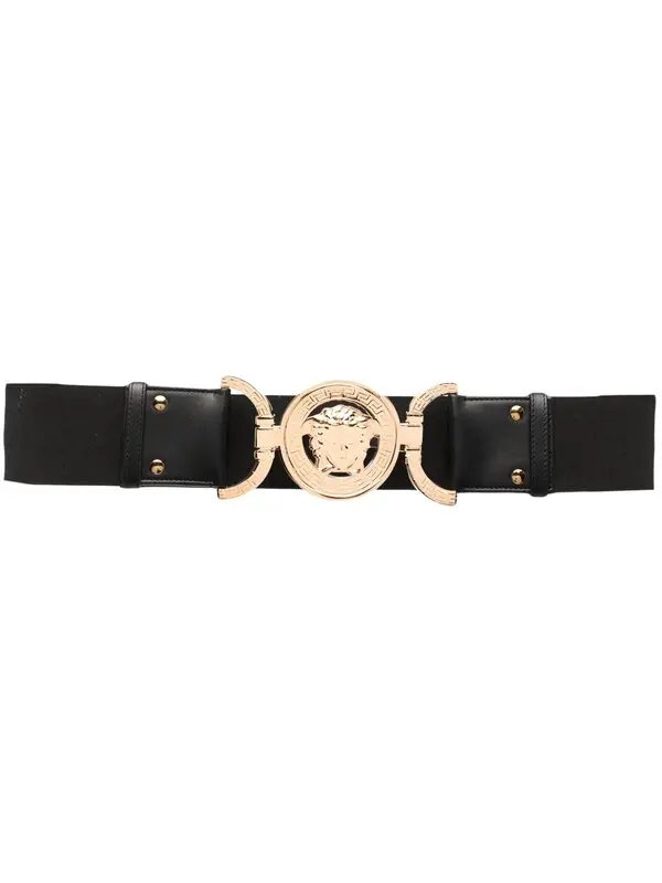 Versace Medusa '95 Leather Belt - Black