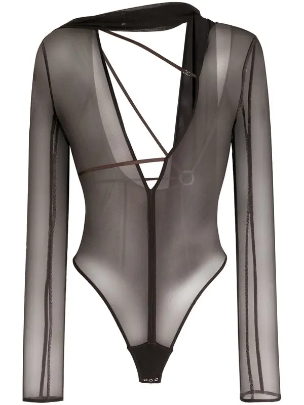 Jacquemus Le Body Abanaba Bodysuit - Brown