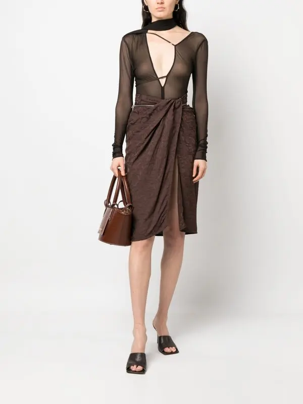 Jacquemus Le Body Abanaba Bodysuit - Brown