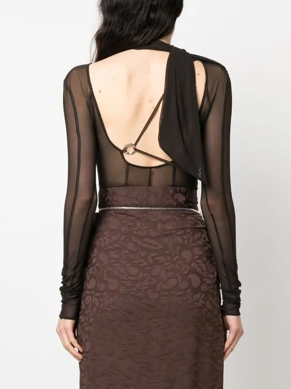 Jacquemus Le Body Abanaba Bodysuit - Brown