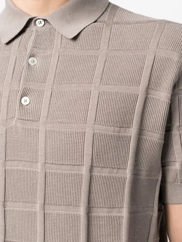 Emporio Armani 3d-knit Cotton Polo Shirt
