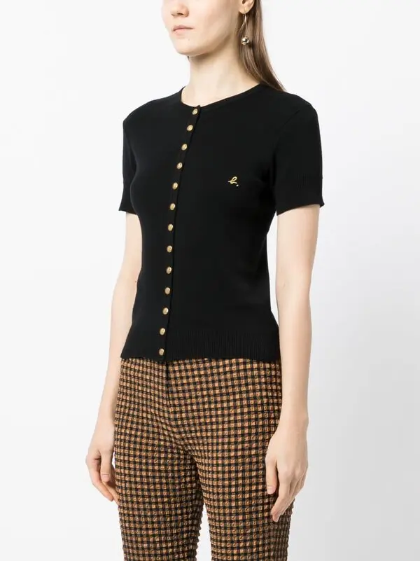 AGNÈS B. Embossed Button-up Top