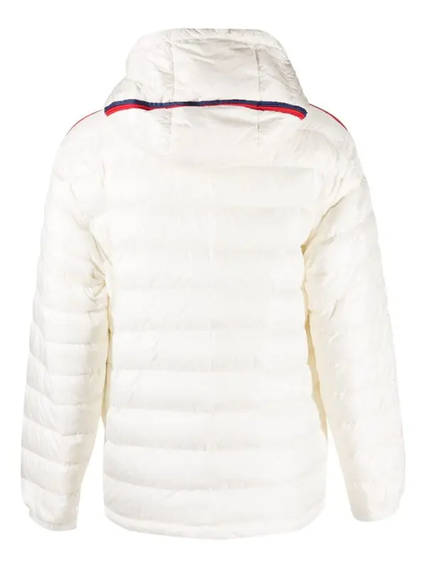 Moncler Agout Logo-patch Puffer Jacket - White