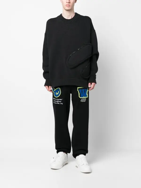 Off-White Graphic-print Track Pants - Black