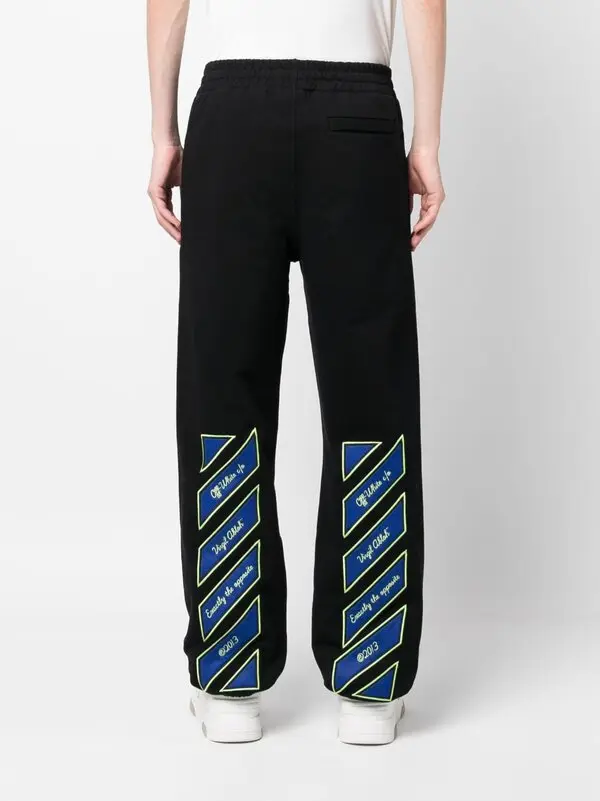 Off-White Graphic-print Track Pants - Black