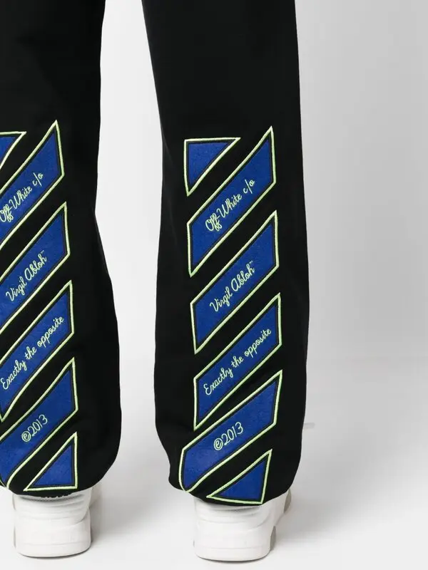 Off-White Graphic-print Track Pants - Black
