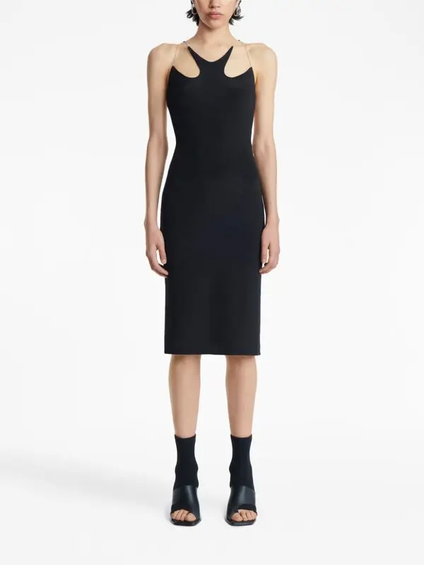 DION LEE Scoop-back Midi Dress
