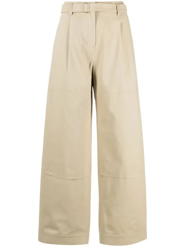 LOW CLASSIC Wide-leg Belted Trousers