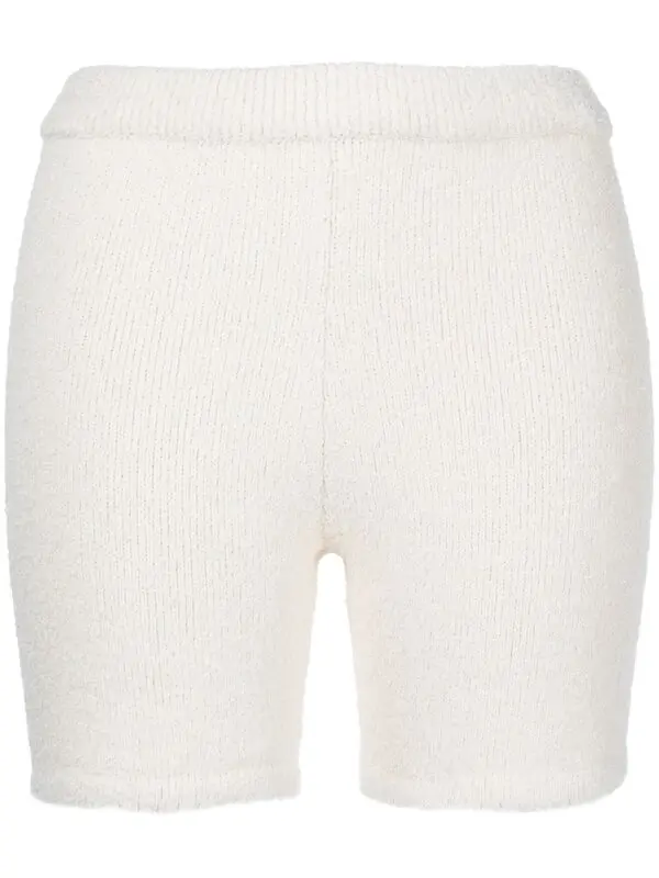 LOW CLASSIC Cotton Bicycle Shorts - White
