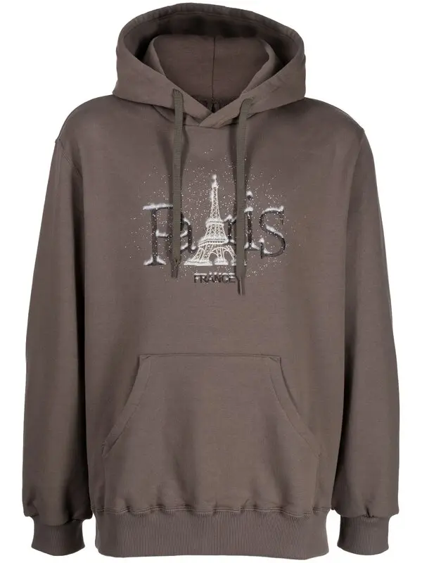 DOUBLET Graphic-print Cotton Hoodie