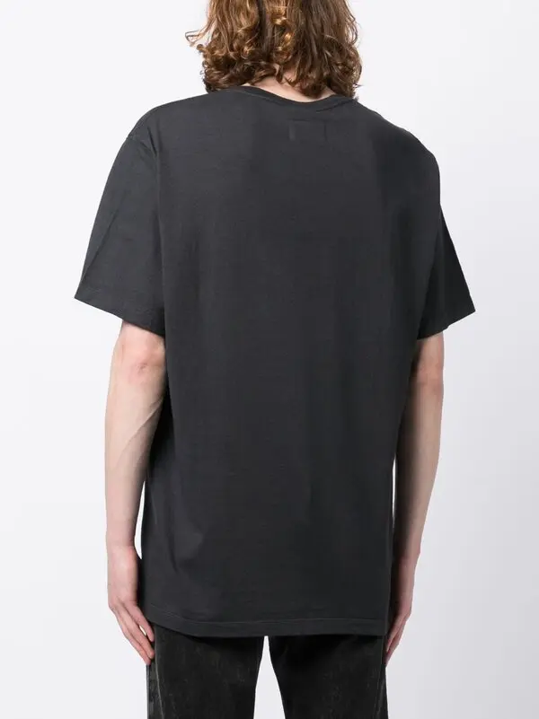 DOUBLET Logo-patch Organic Cotton T-shirt - Grey