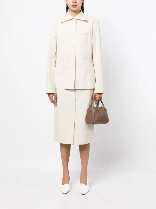 LOW CLASSIC Classic Collar Jacket - Yellow