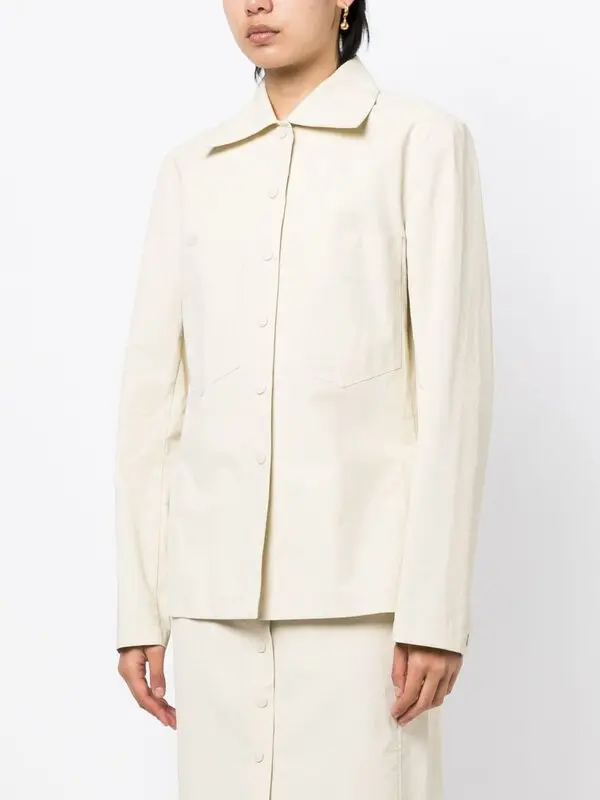 LOW CLASSIC Classic Collar Jacket - Yellow