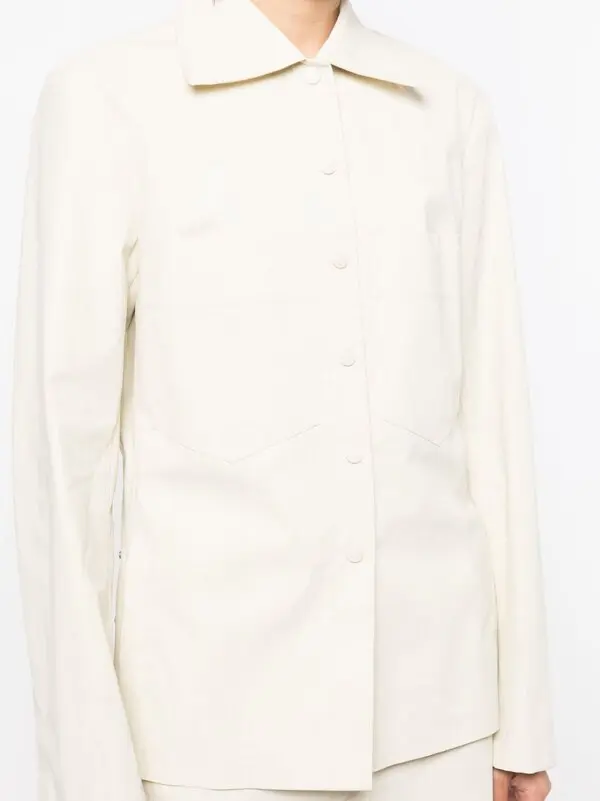 LOW CLASSIC Classic Collar Jacket - Yellow