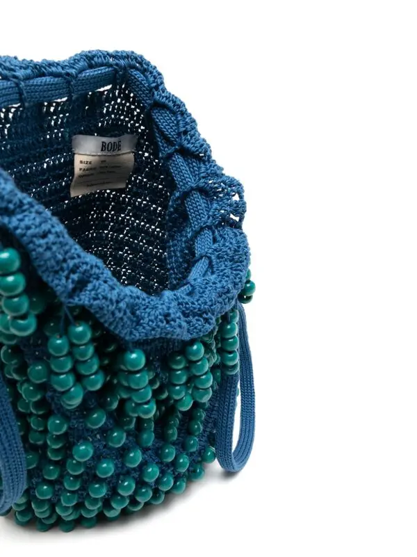 Bode Beaded Shoulder Bag In Blue - 23% Off | Editorialist
