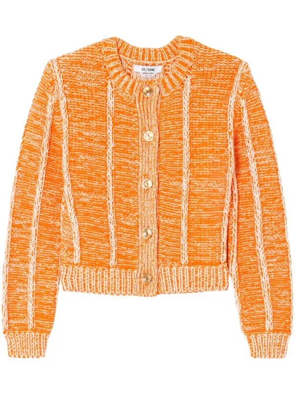 RE/DONE Baby Crewneck Cardigan