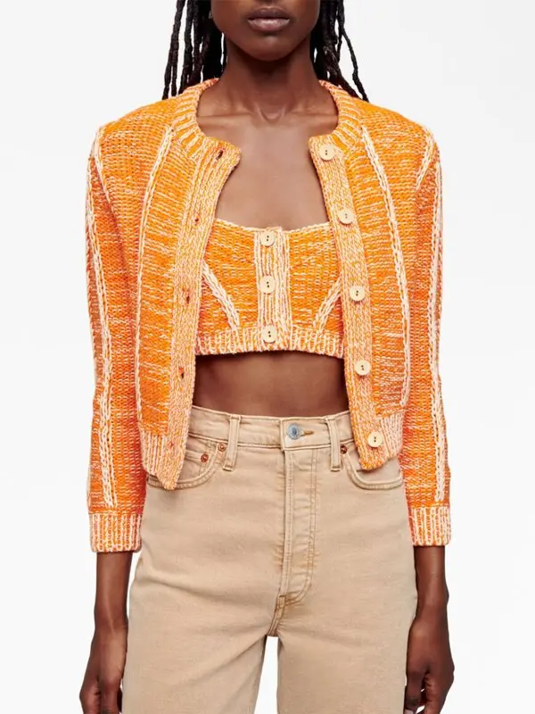 RE/DONE Baby Crewneck Cardigan