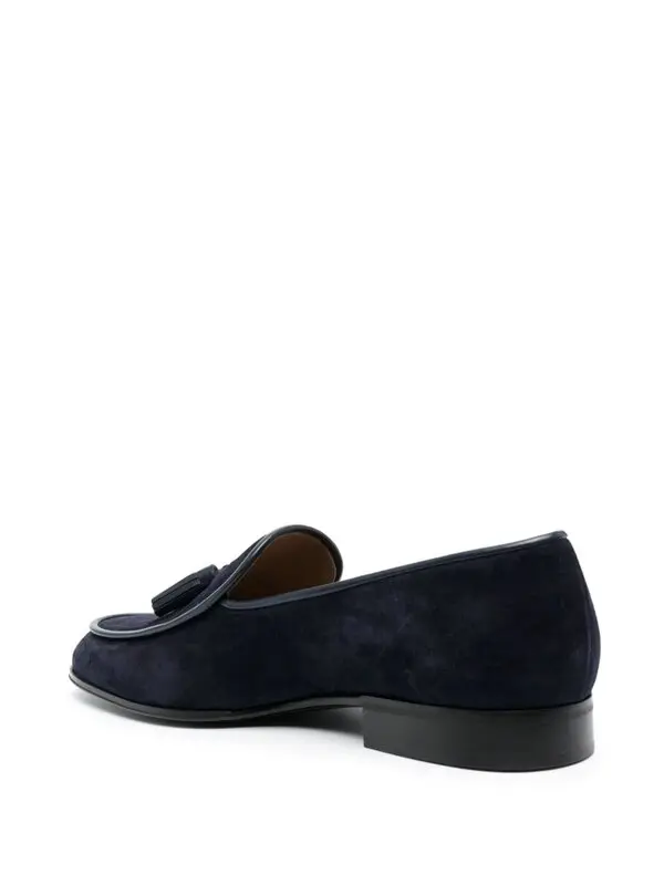 GIANVITO ROSSI Tassel-detail Suede Loafers - Blue