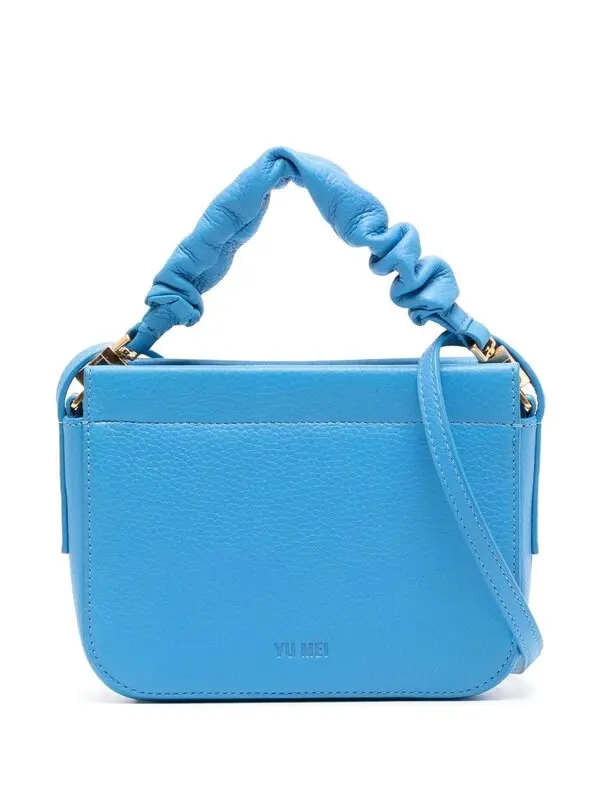 YU MEI Scrunchie Vi Deer Leather Bag - Blue