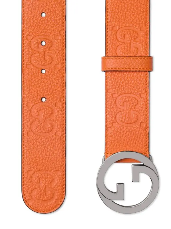 Gucci Orange Patent Leather Belt with Gold Double G Buckle Gucci Orange Belts for Women for sale | eBay main image 4