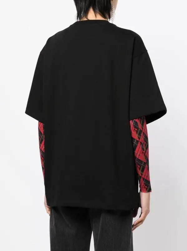 We11Done Logo-print Cotton T-shirt - Black