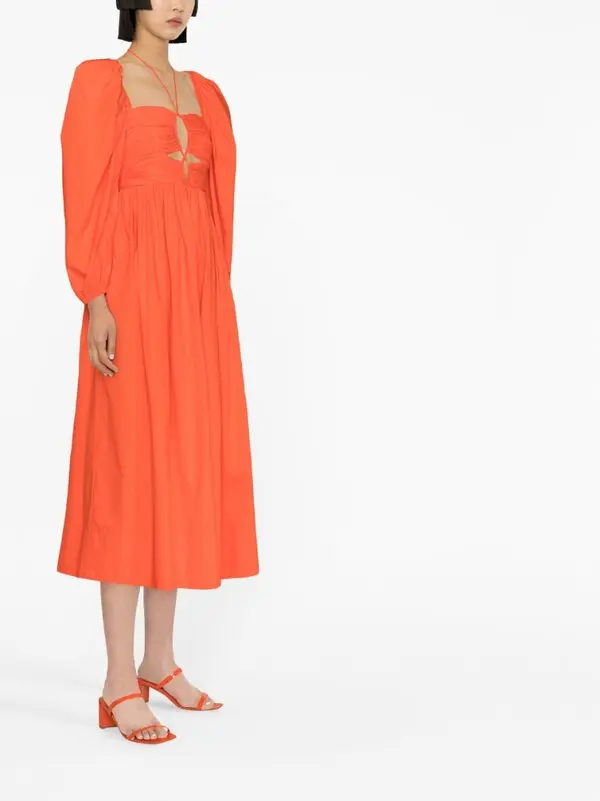 Ulla Johnson Alessa Puff-sleeve Midi Dress