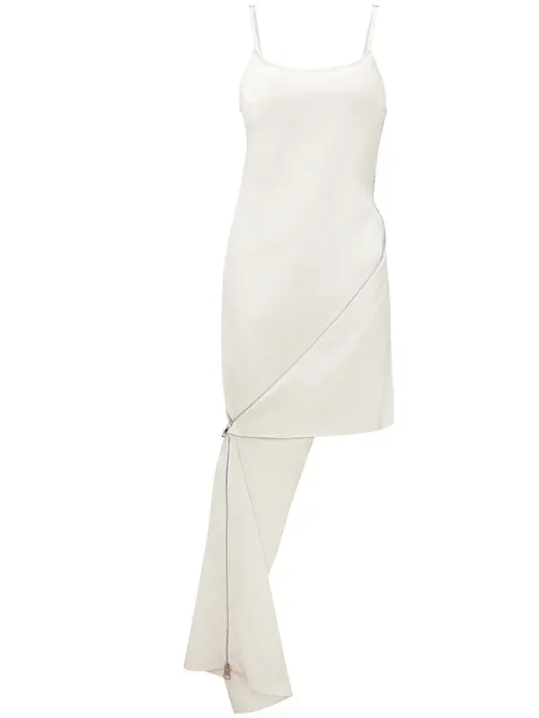 JW Anderson Asymmetric Sleeveless Dress - Neutrals