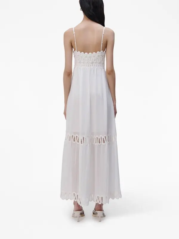 Simkhai Sleeveless Lace-embellished Dress