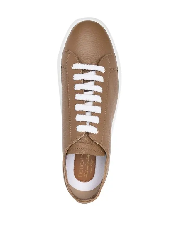 DOUCAL'S Low-top Leather Sneakers - Brown