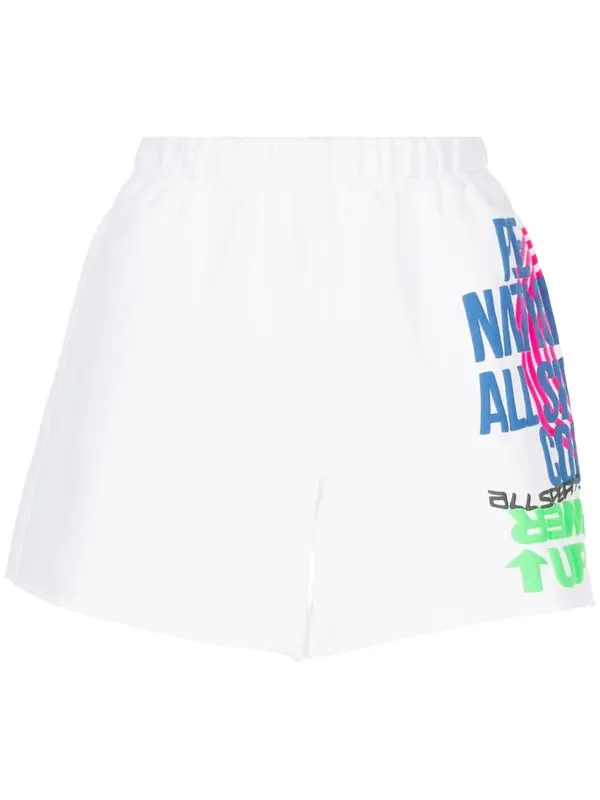P.E Nation Slogan-print Shorts