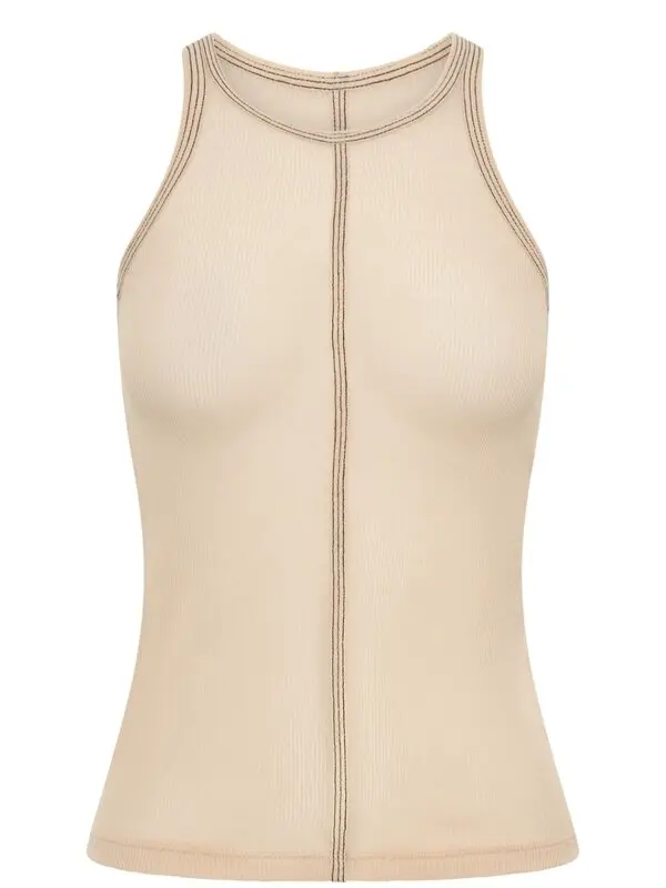 DION LEE Round-neck Tank Top - Sand