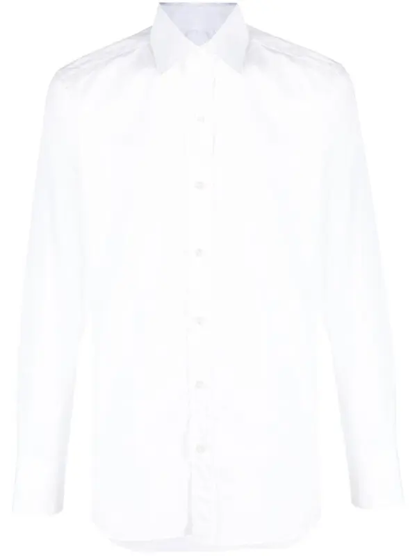 TOM FORD Plain Cotton Shirt - White